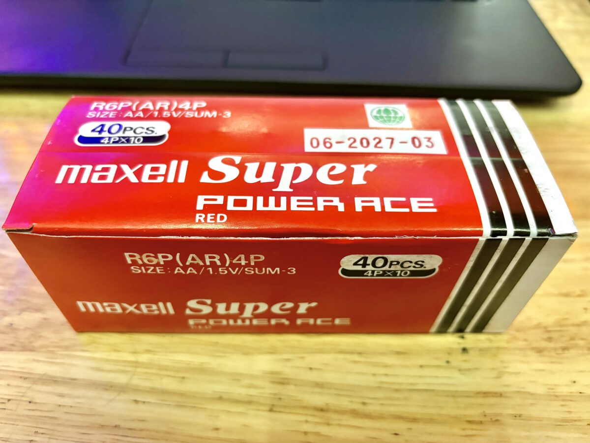 Pin AA Maxell Super Power ACE Red